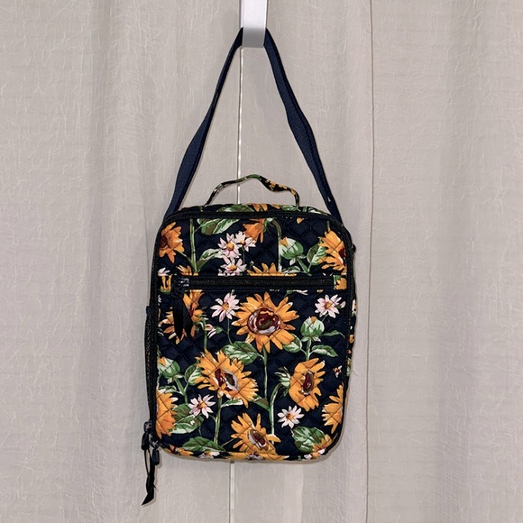 Vera Bradley | Bags | Vera Bradley Sunflowers Navy Gold Floral Deluxe ...